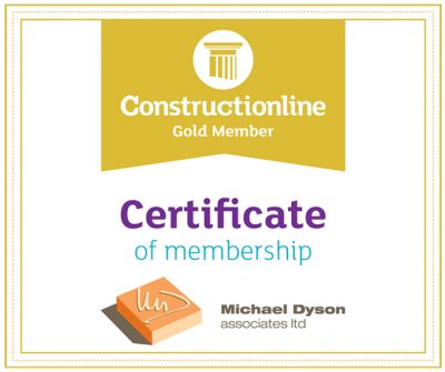 Verified Constructionline Gold Member - Michael Dyson Associates Ltd